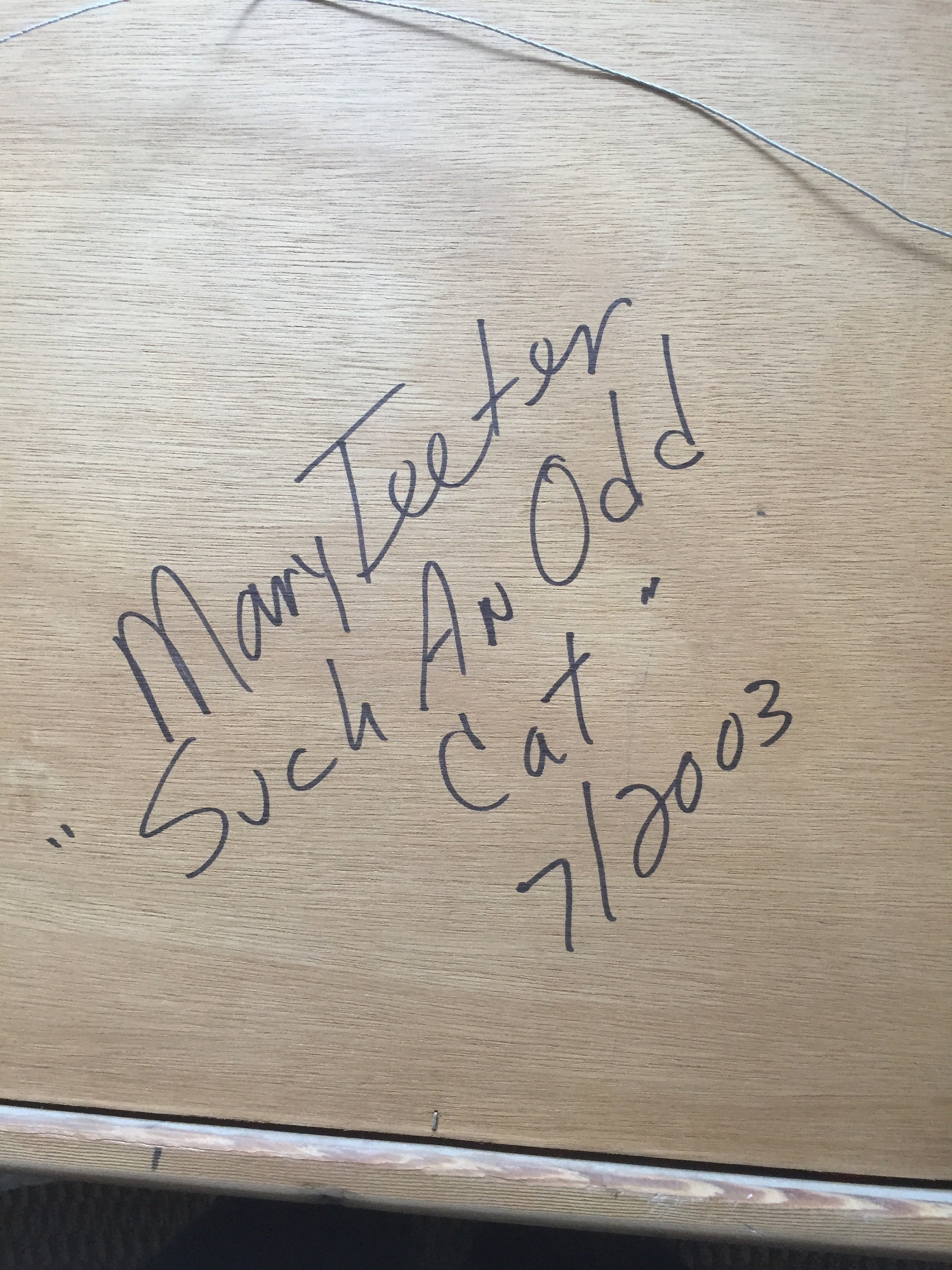 Vintage Mary Teeter 2003 Folk Art "such an Odd Cat" - Etsy