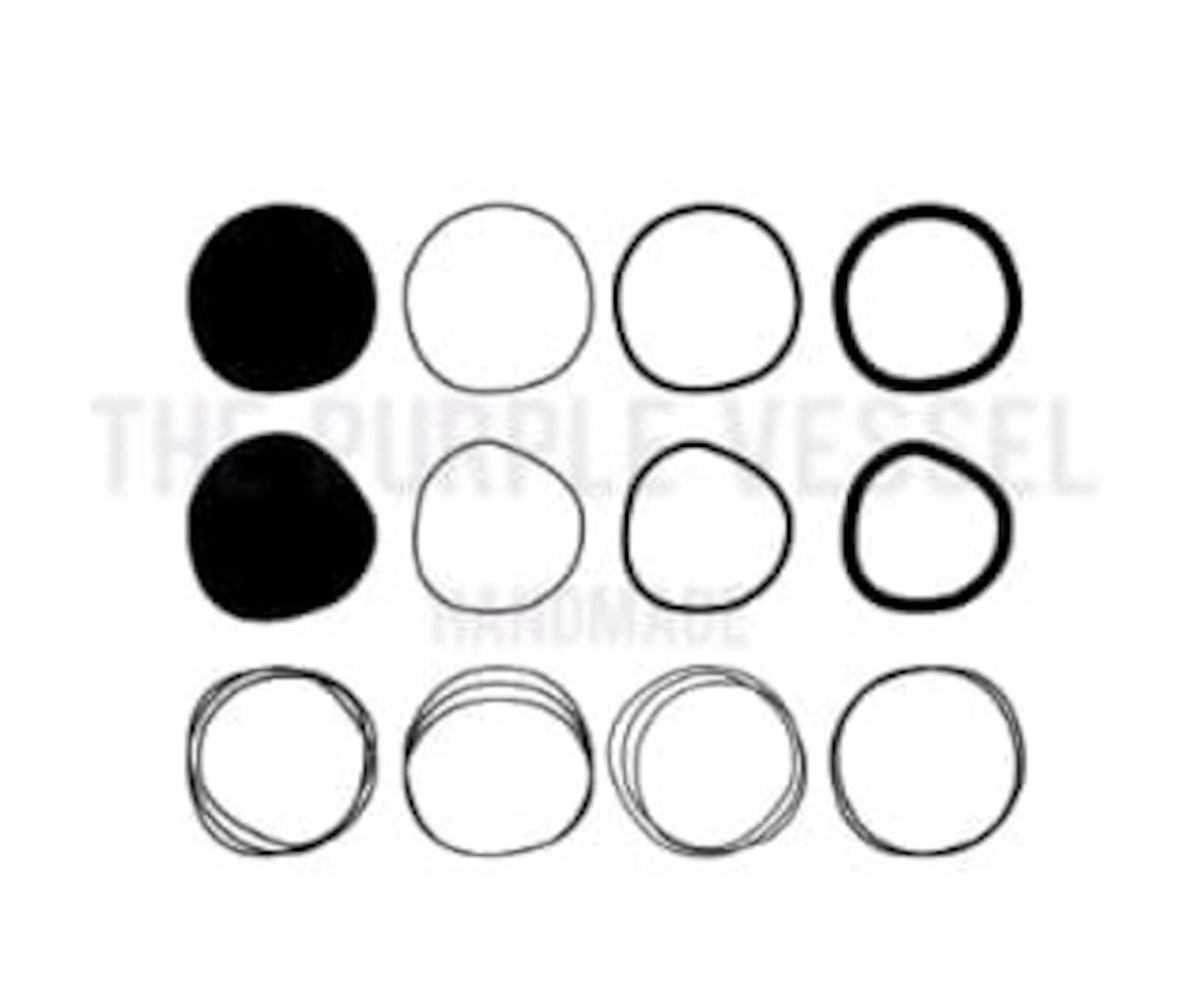 Imperfect Circle Digital Cut File Silhouette Cricut Adobe - Etsy