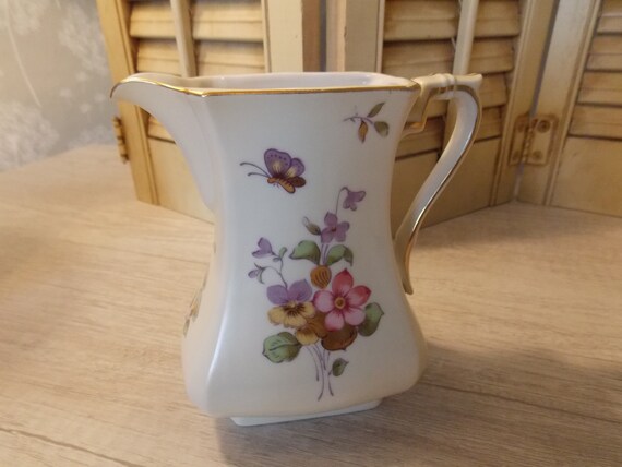 LEFTON PITCHER Hand Painted Lefton China Cream / Milk Pitcher | Etsy