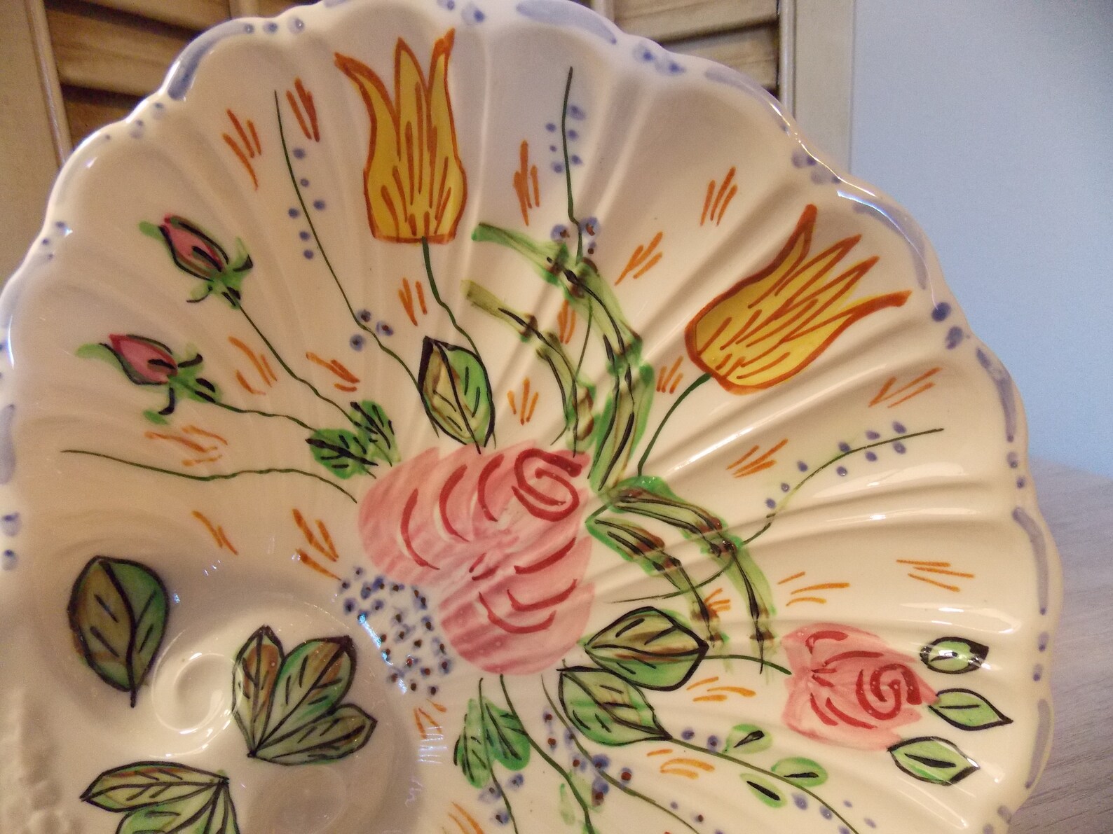 BLUE RIDGE CHINA Southern Potteries Hand Painted Shell | Etsy