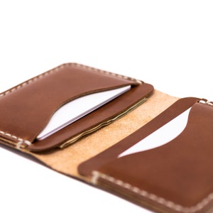 The Dutchman Leather Bifold Wallet Minimalist Billfold Card Holder ...