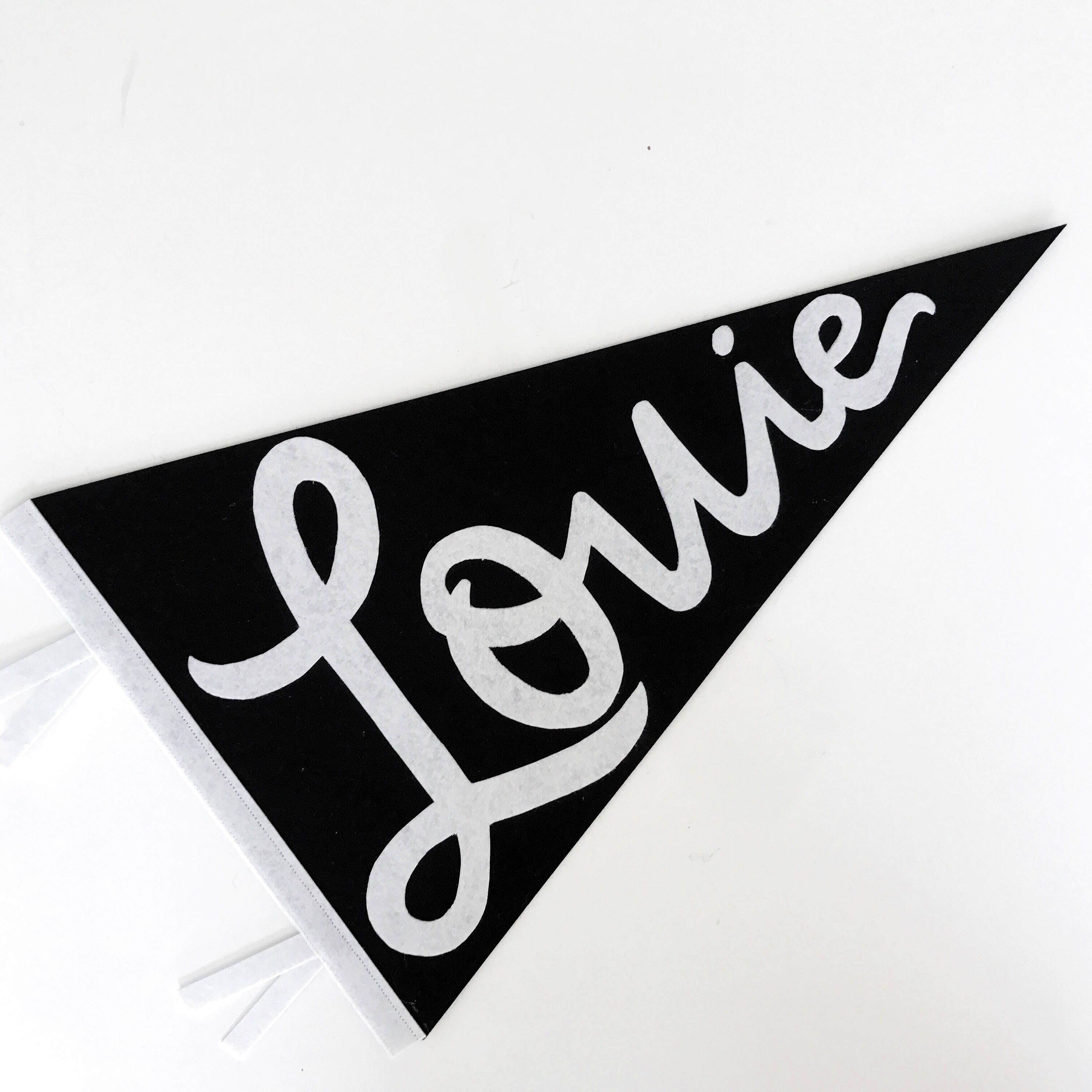 Custom Felt Pennant Personalized Name Pennant Modern | Etsy