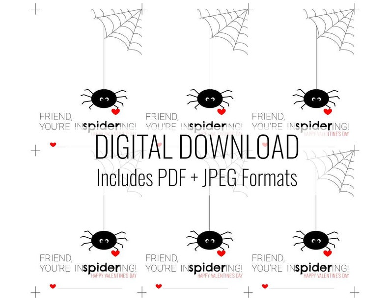 Printable Valentines Digital Valentines Classroom - Etsy