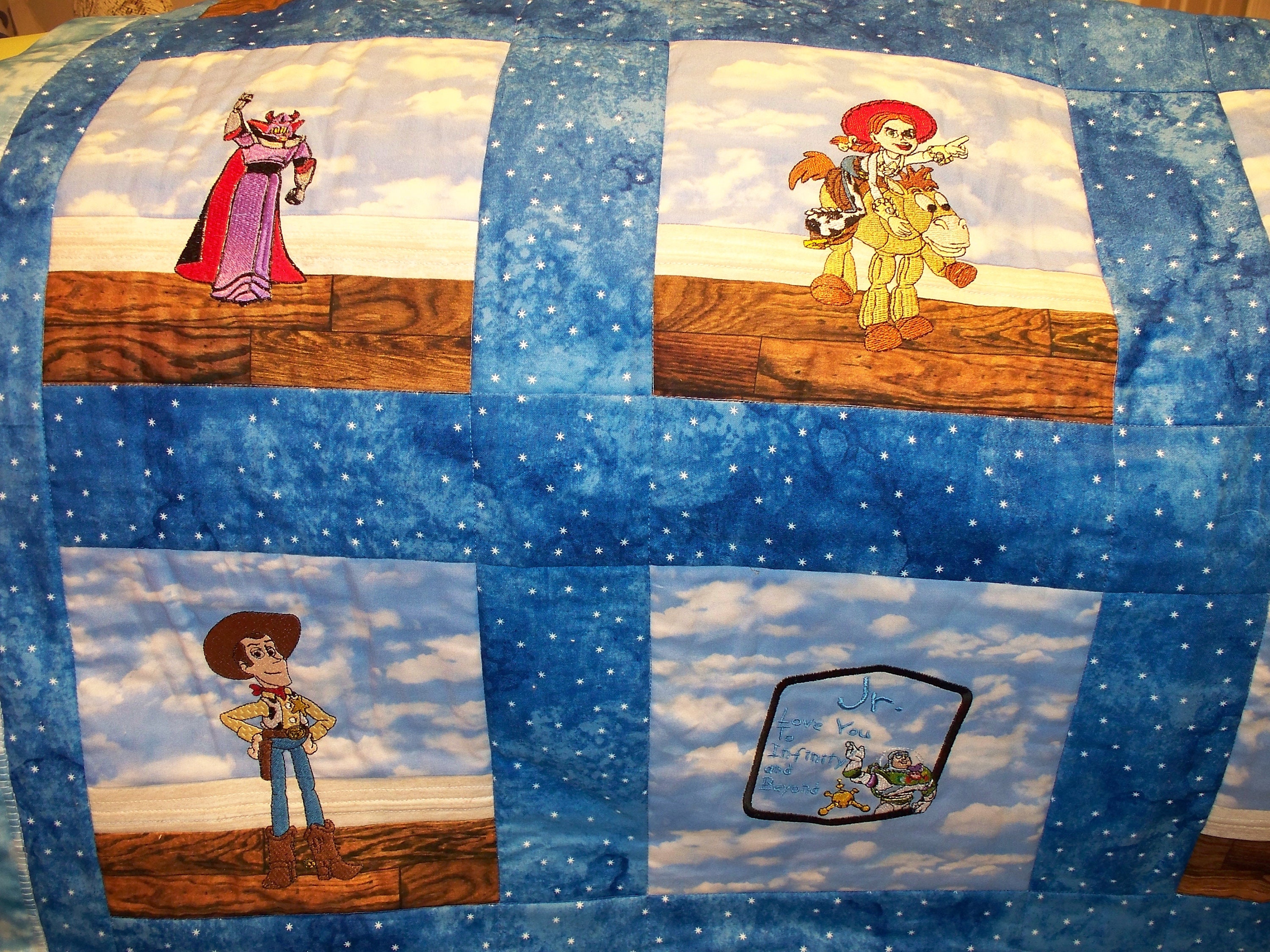 Embroidered Toy Story Quilt - Etsy