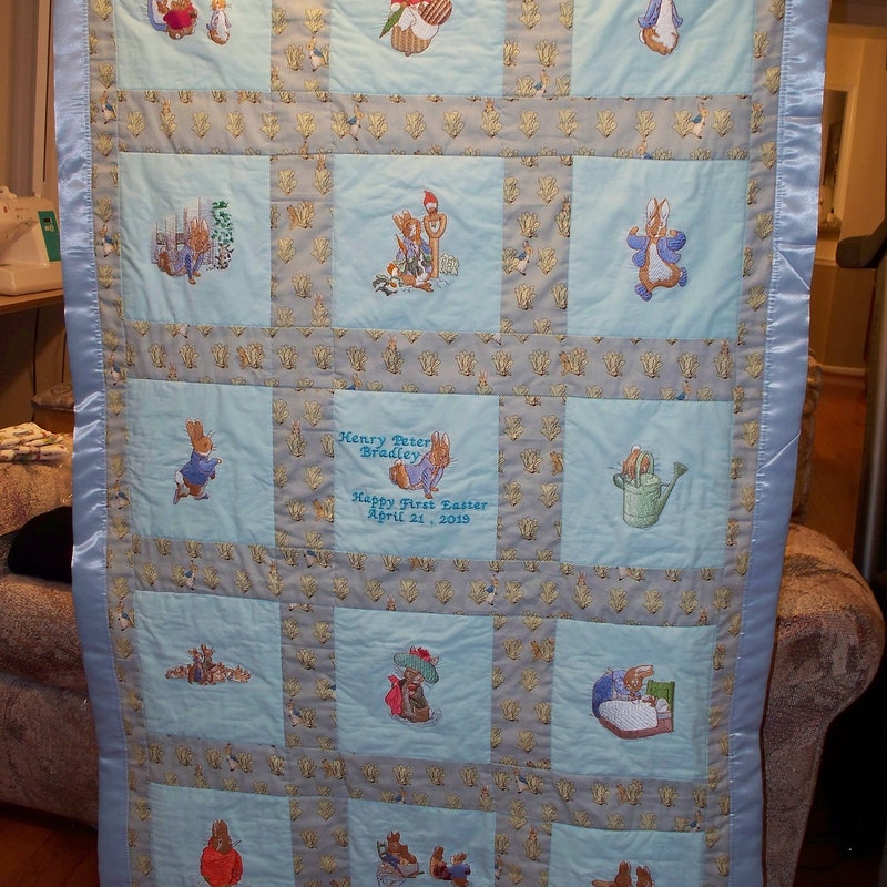 Embroidered Baby Quilt - Etsy