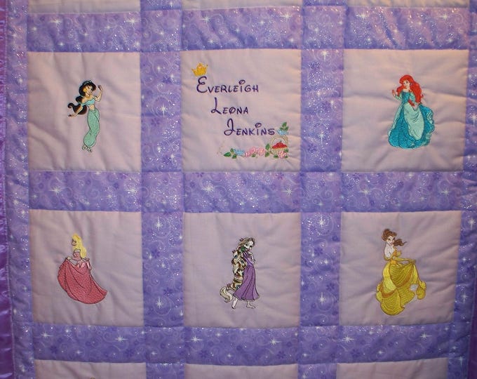 EMBROIDERED BABY QUILT - Etsy