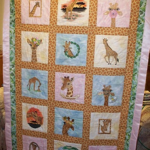 Giraffe QUILT - Etsy