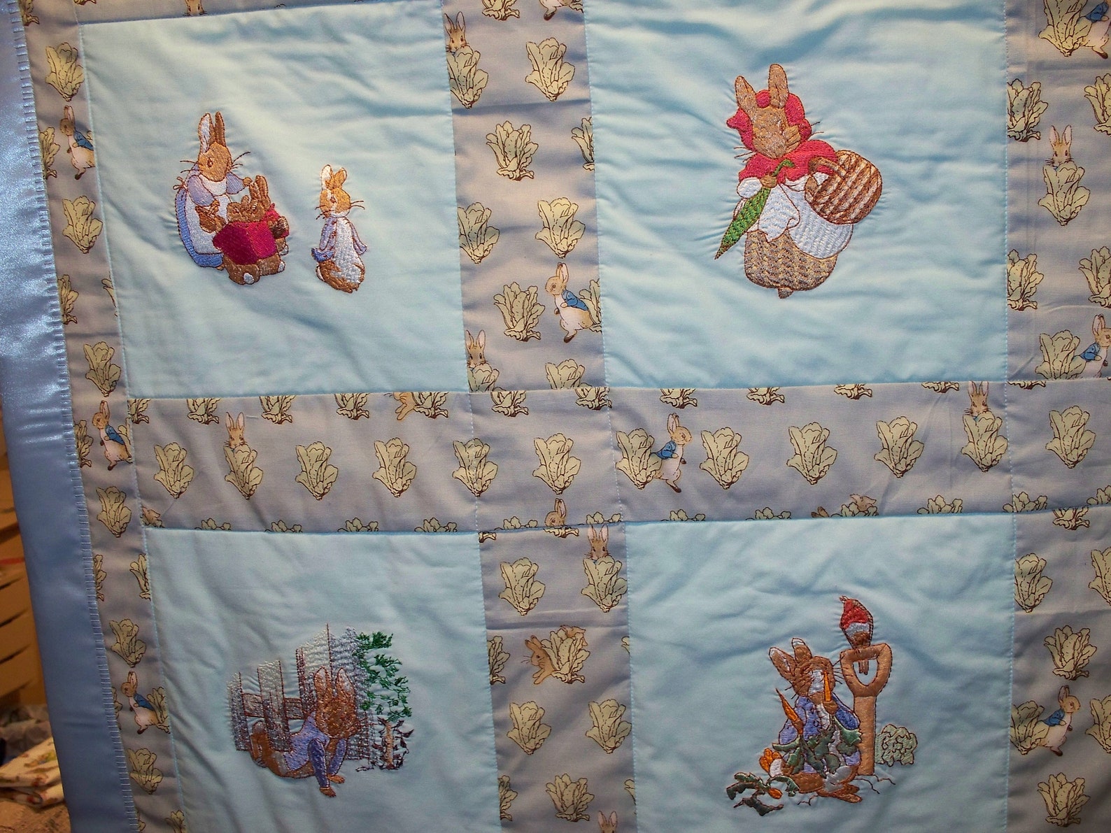 EMBROIDERED BABY QUILT - Etsy