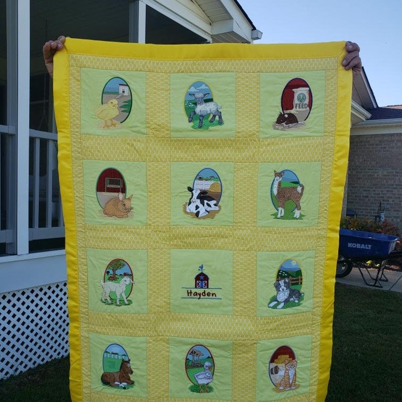 Farm Animals Quilt - Etsy