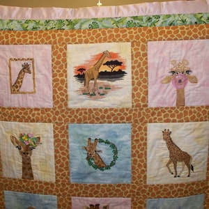 Giraffe QUILT - Etsy