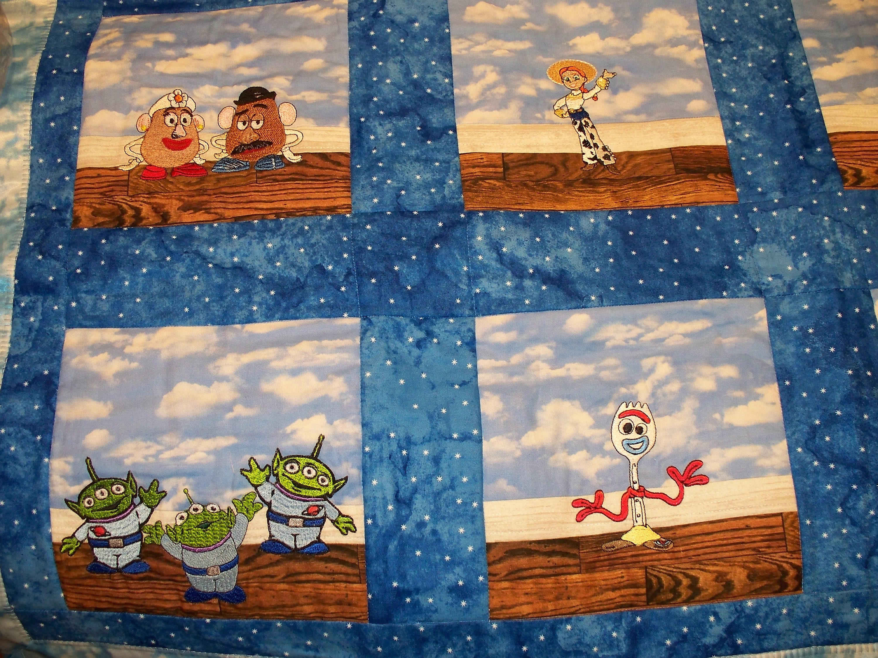 Embroidered Toy Story Quilt - Etsy