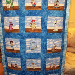 Embroidered Toy Story Quilt - Etsy