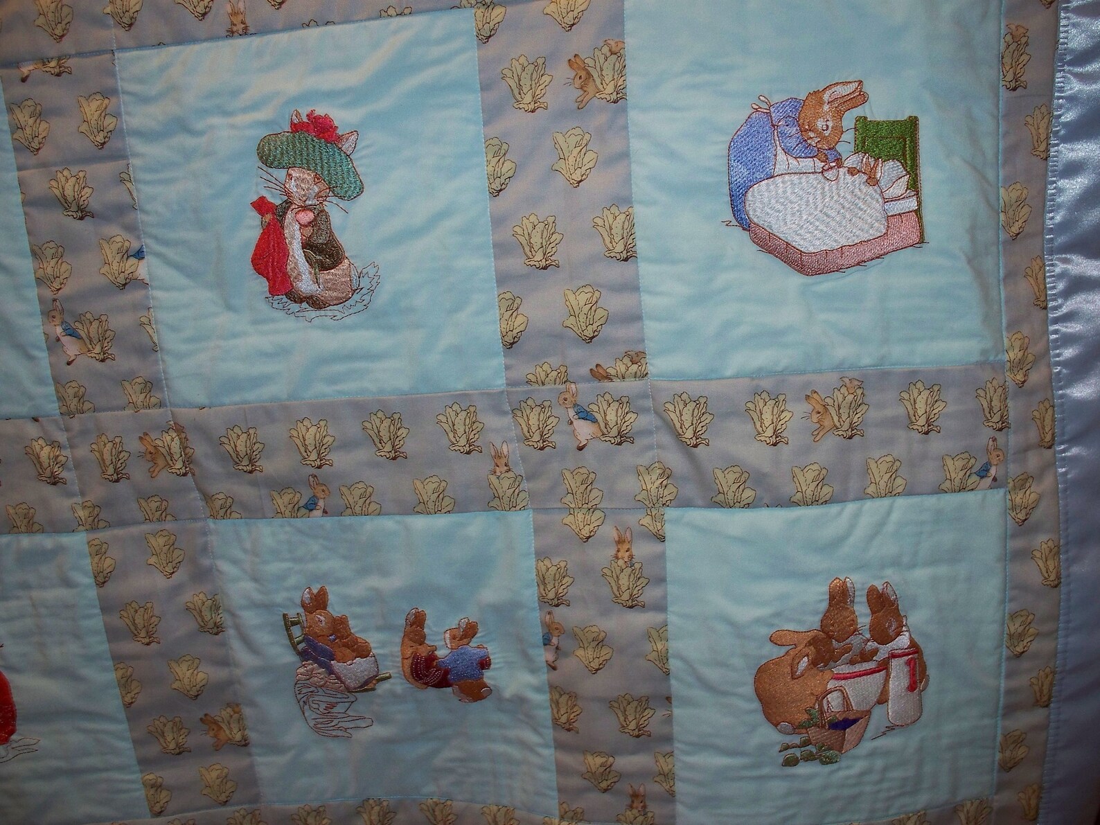 EMBROIDERED BABY QUILT - Etsy