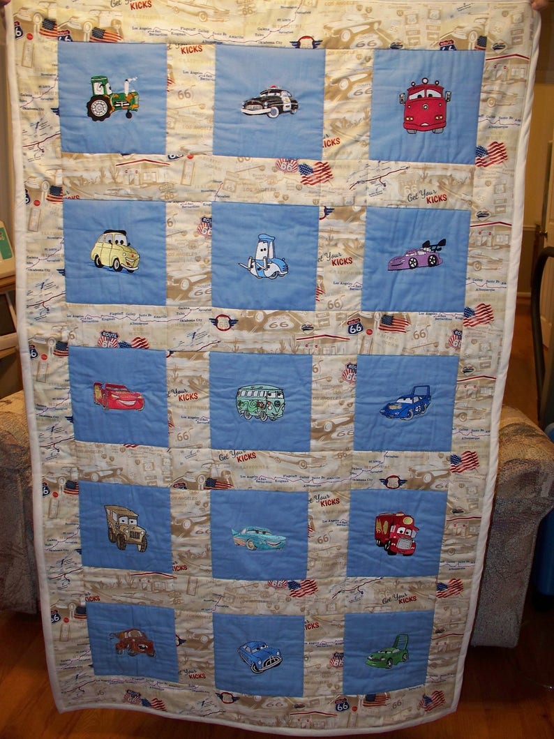 EMBROIDERED BABY QUILT - Etsy