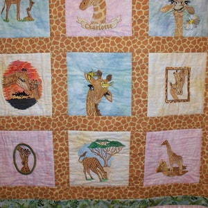 Giraffe QUILT - Etsy