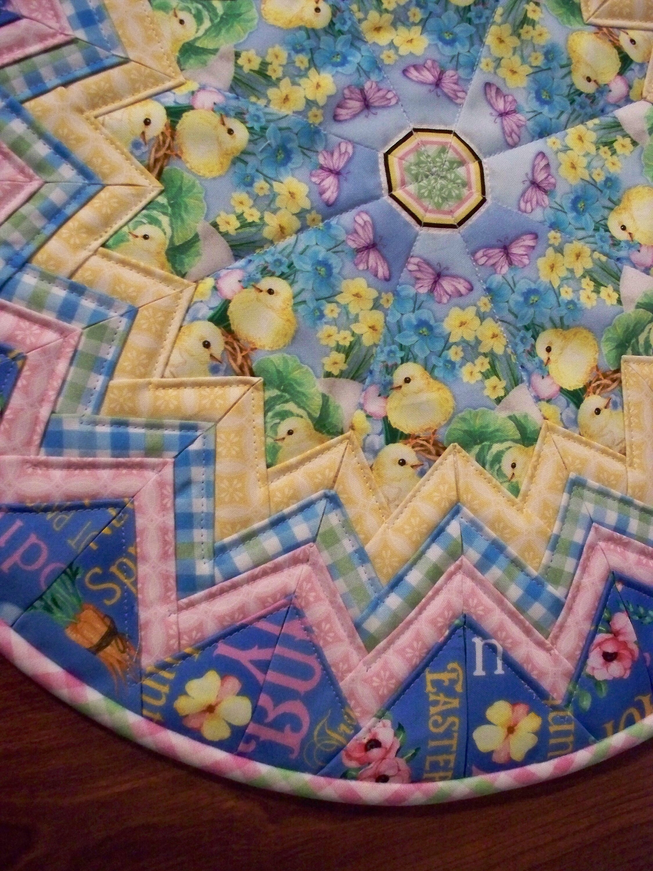Easter Kaleidoscope Table Topper - Etsy