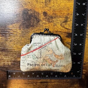 Vintage Map Coin Purse - Etsy