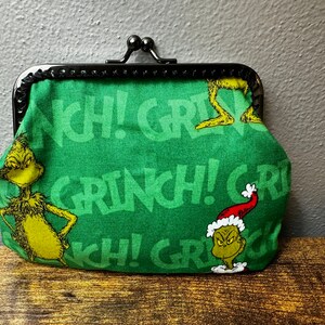 Large Grinch's Christmas Coin Purse - Etsy
