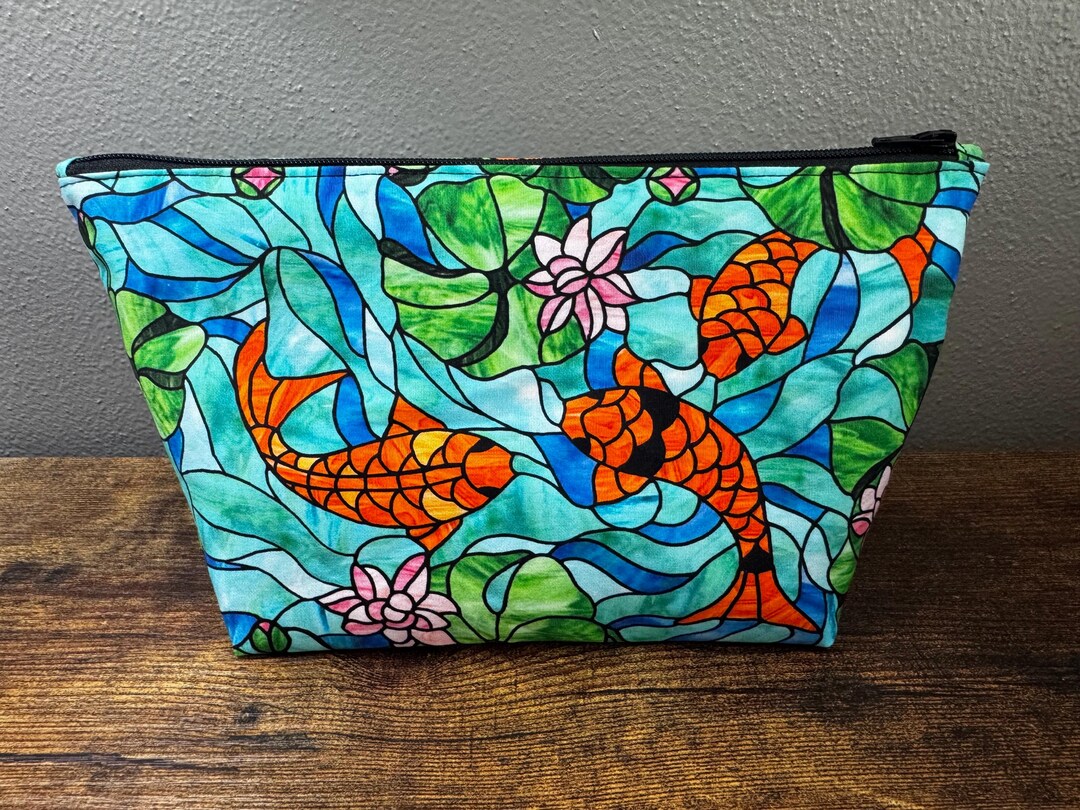 Koi Fish Large Zipper Clutch - Etsy