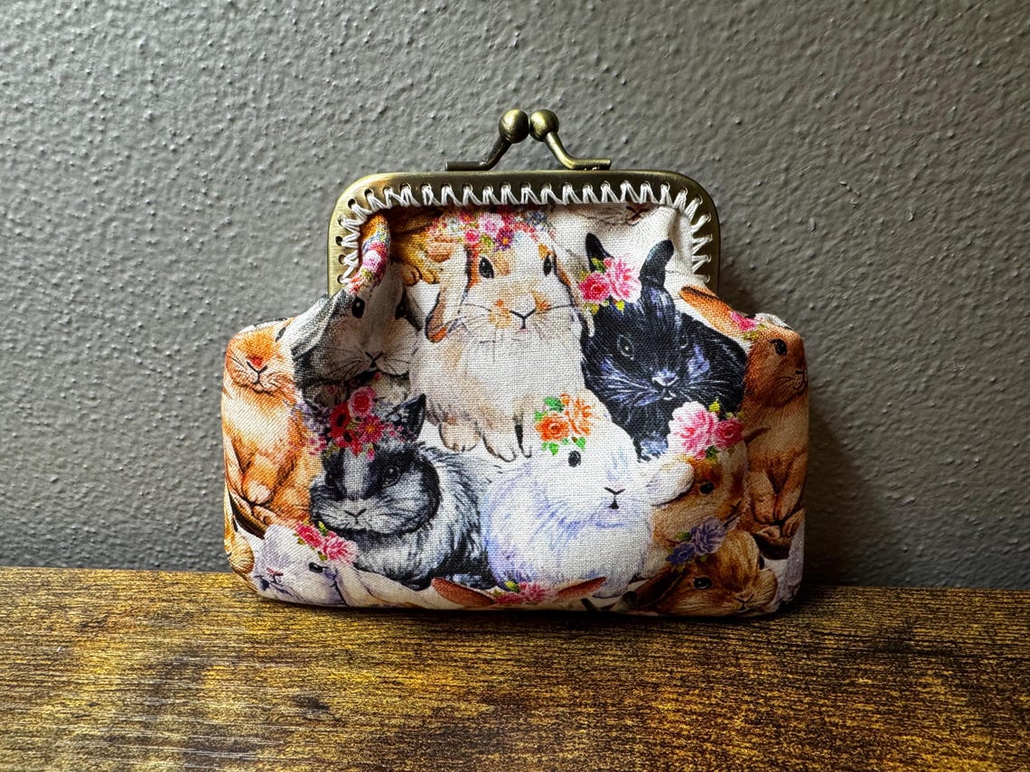 Bunny Rabbits Coin Purse - Etsy