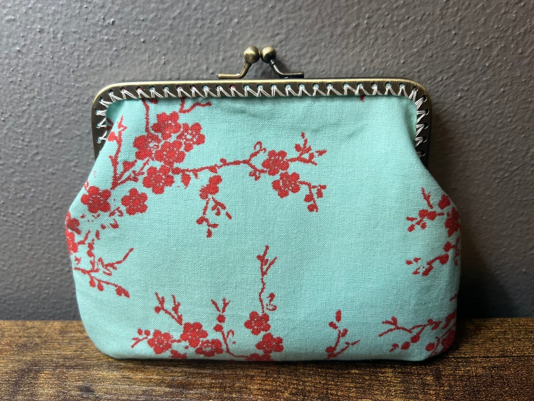 Large Cherry Blossom Coin Purse - Etsy