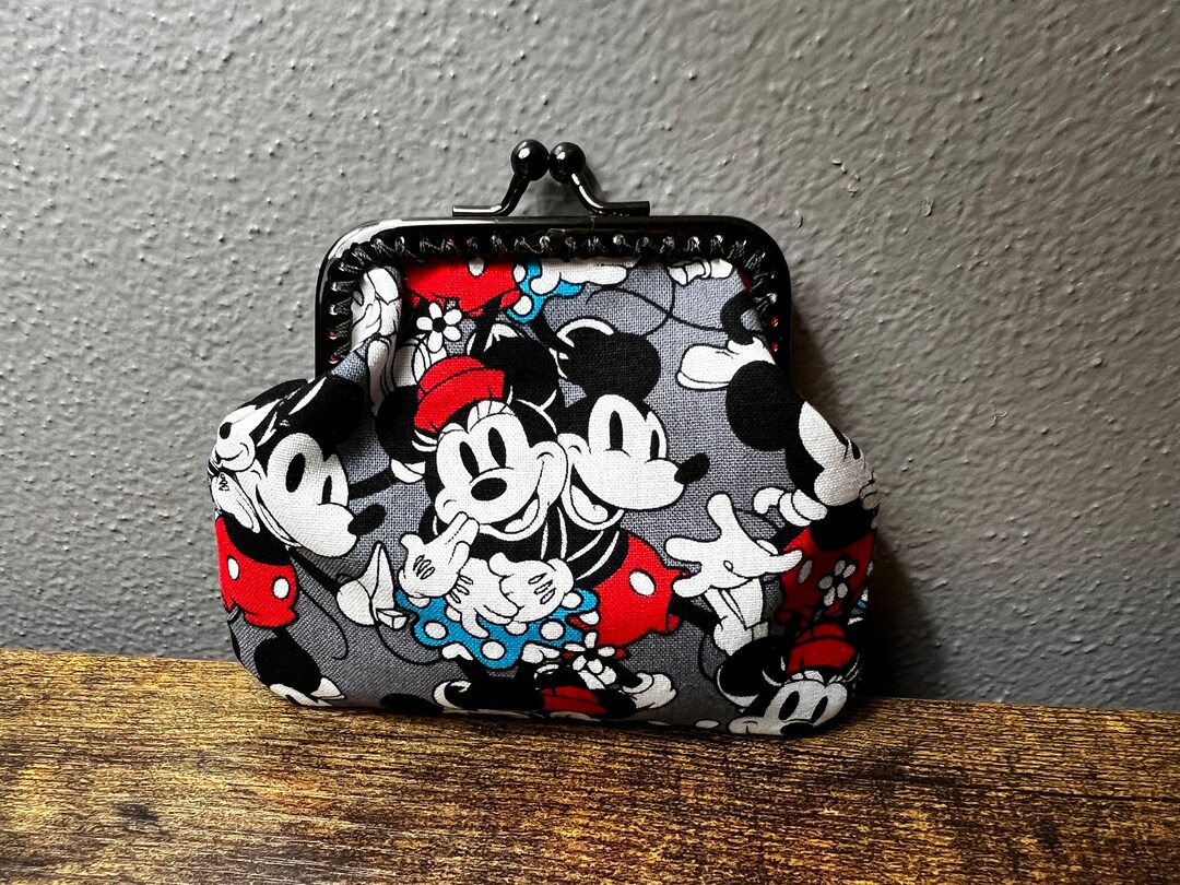 Mickey and Minnie Mouse Coin Purse - Etsy
