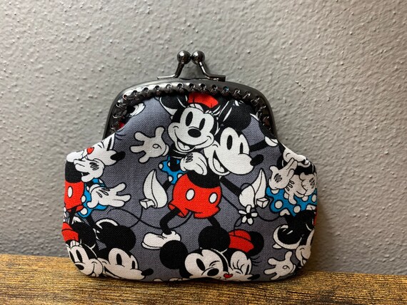 Mickey and Minnie Mouse Coin Purse | Etsy