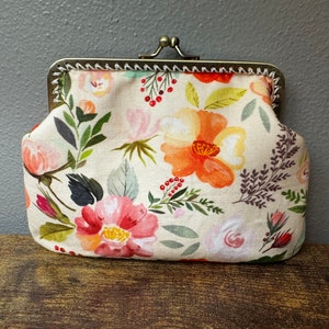 Large Flowers Coin Purse - Etsy