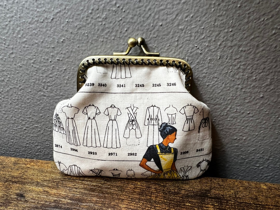 Vintage Ladies Print Coin Purse - Etsy