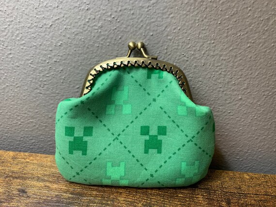 Minecraft Argyle coin purse | Etsy