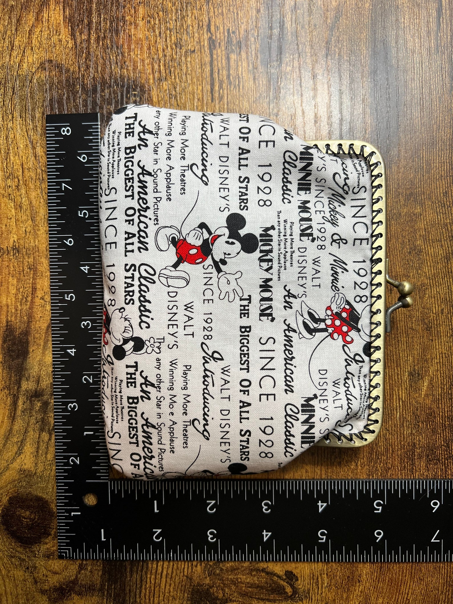 Large Mickey and Minnie Mouse Coin Purse - Etsy