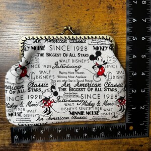 Large Mickey and Minnie Mouse Coin Purse - Etsy