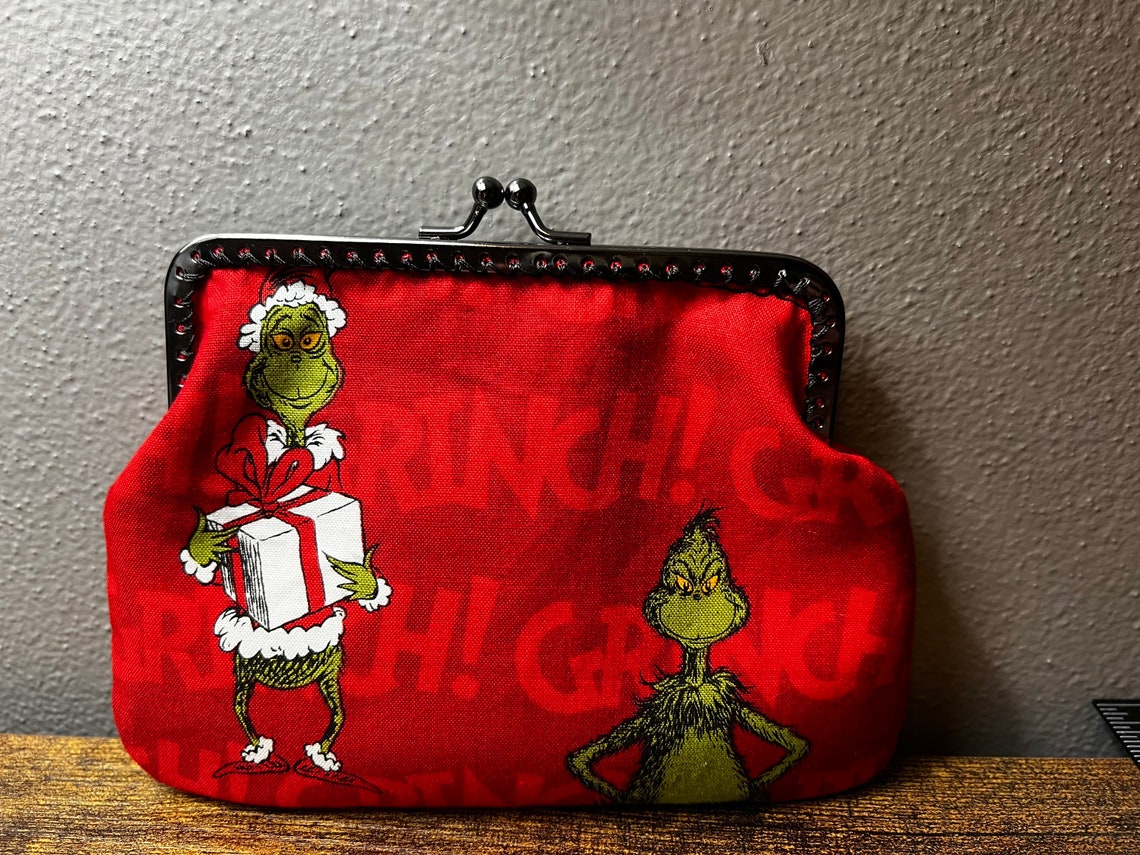 Large Grinch's Christmas Coin Purse - Etsy