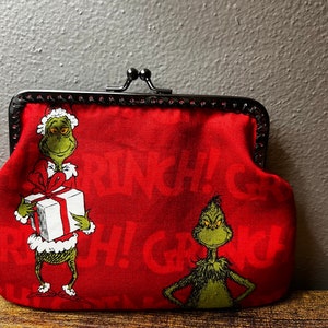 Large Grinch's Christmas Coin Purse - Etsy
