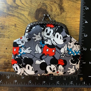 Mickey and Minnie Mouse Coin Purse | Etsy