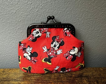 Mickey and Minnie Mouse Coin Purse - Etsy