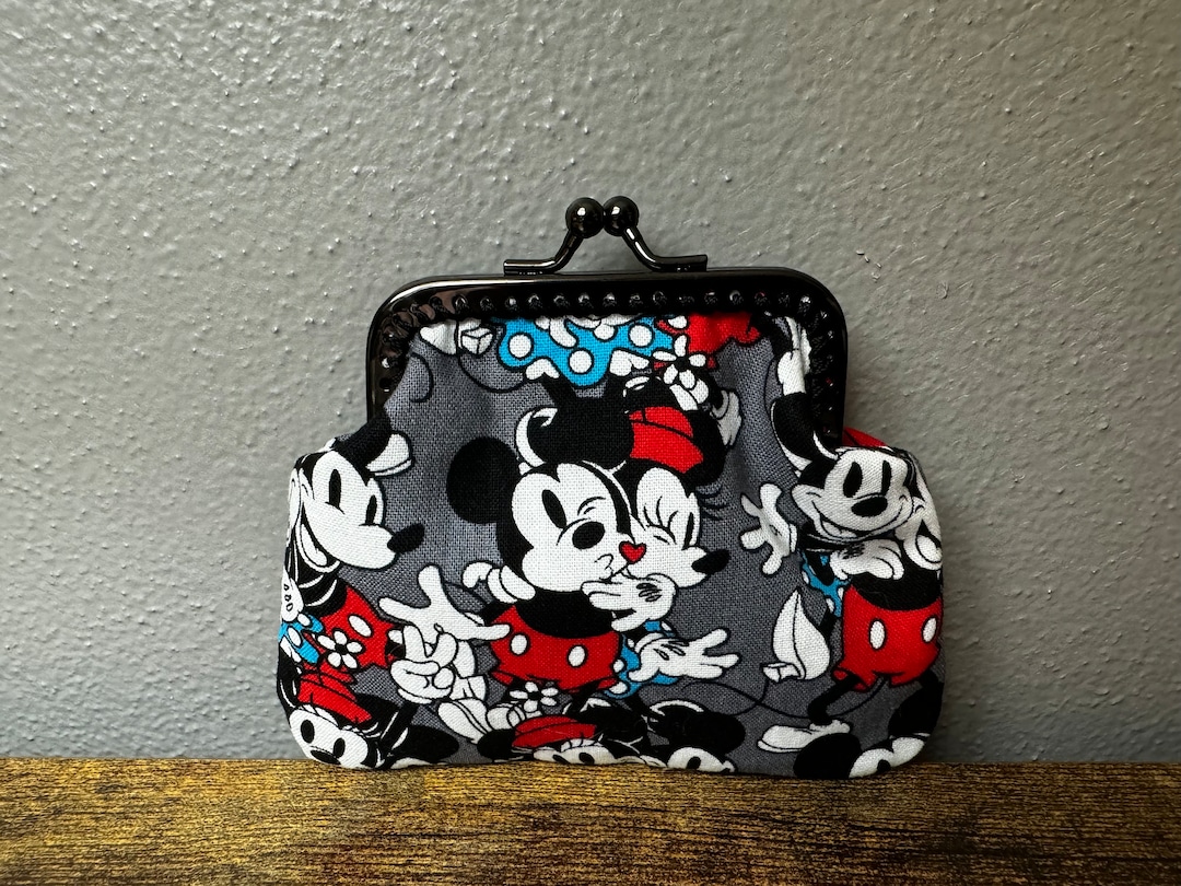 Mickey and Minnie Mouse Coin Purse - Etsy