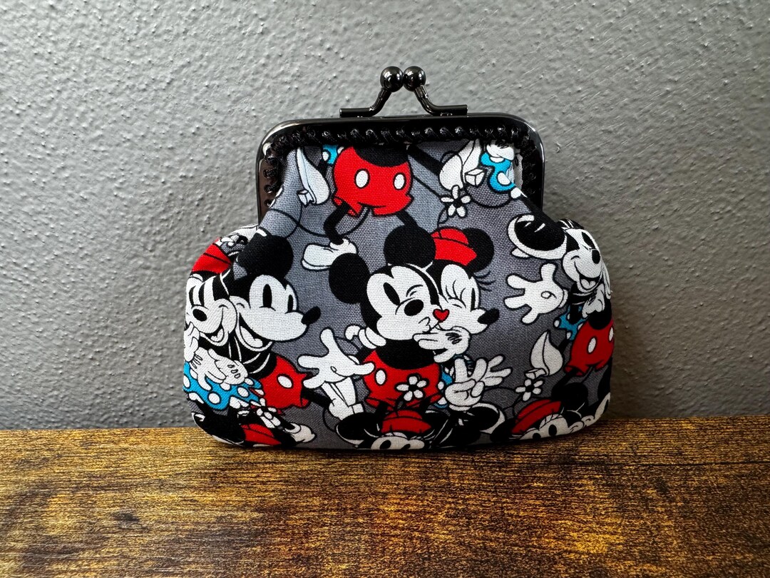 Mickey and Minnie Mouse Coin Purse - Etsy