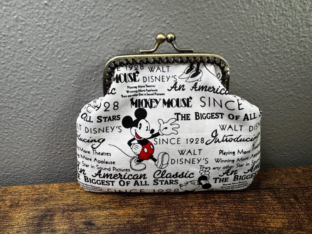 Mickey and Minnie Coin Purse - Etsy