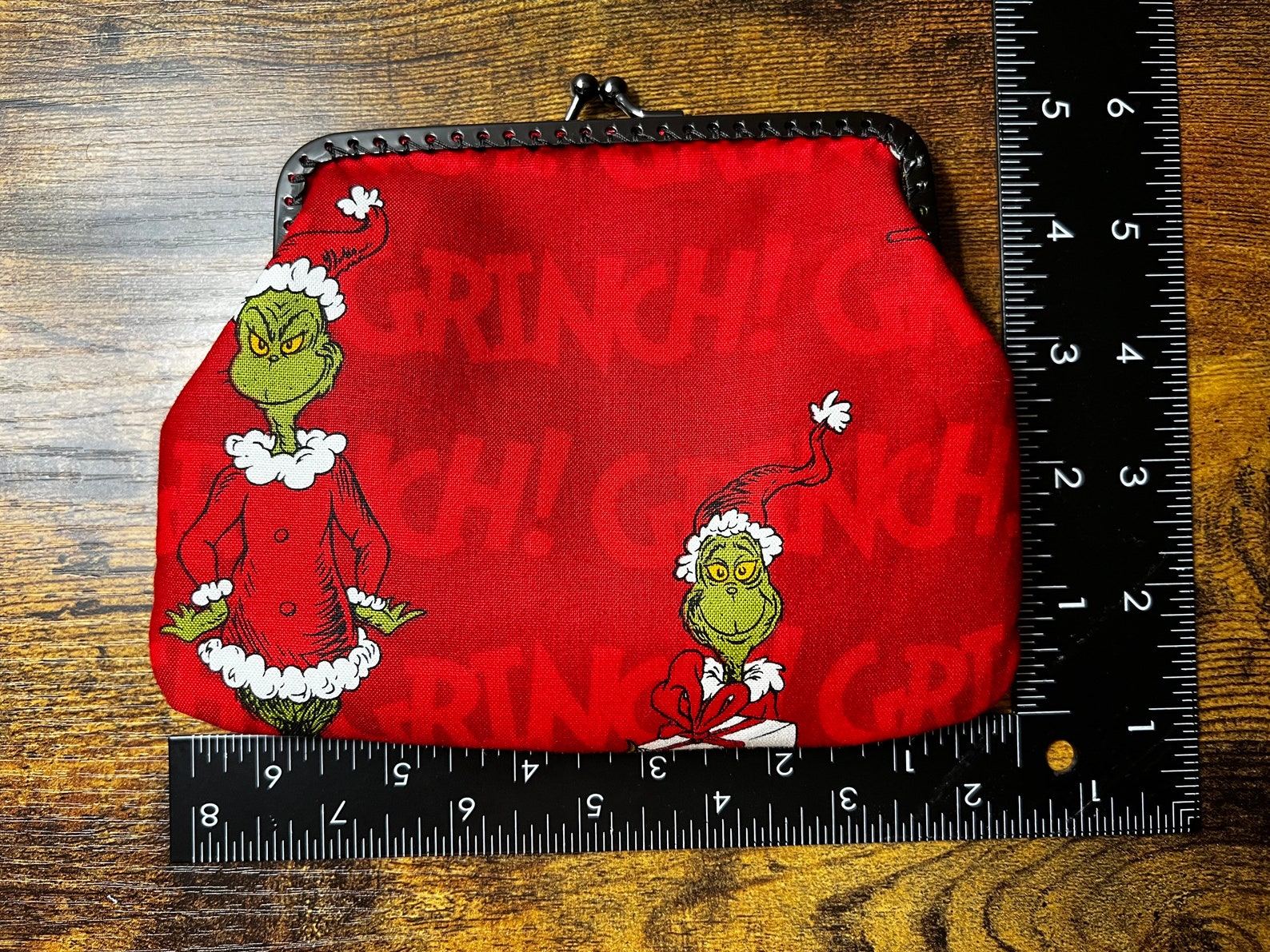 Large Grinch's Christmas Coin Purse - Etsy