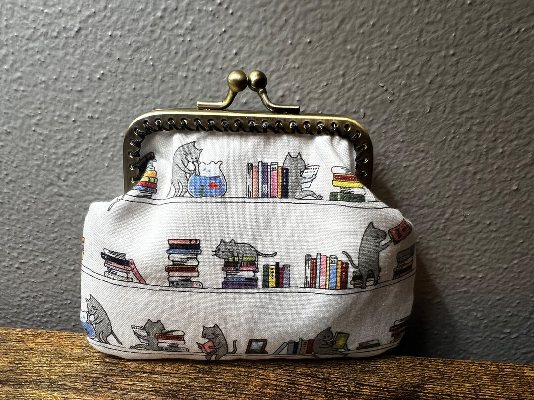 Library Cats Coin Purse - Etsy