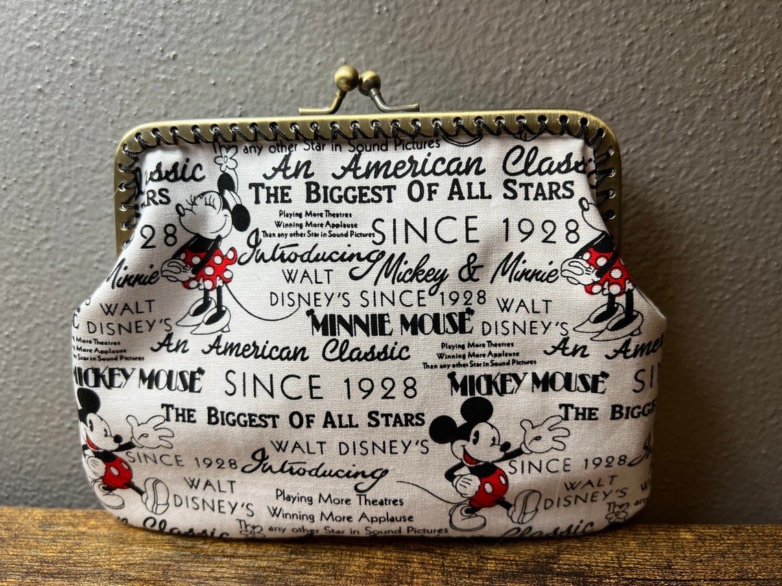 Large Mickey and Minnie Mouse Coin Purse - Etsy