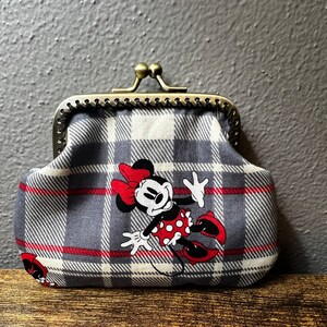 Plaid Mickey Mouse Coin Purse - Etsy