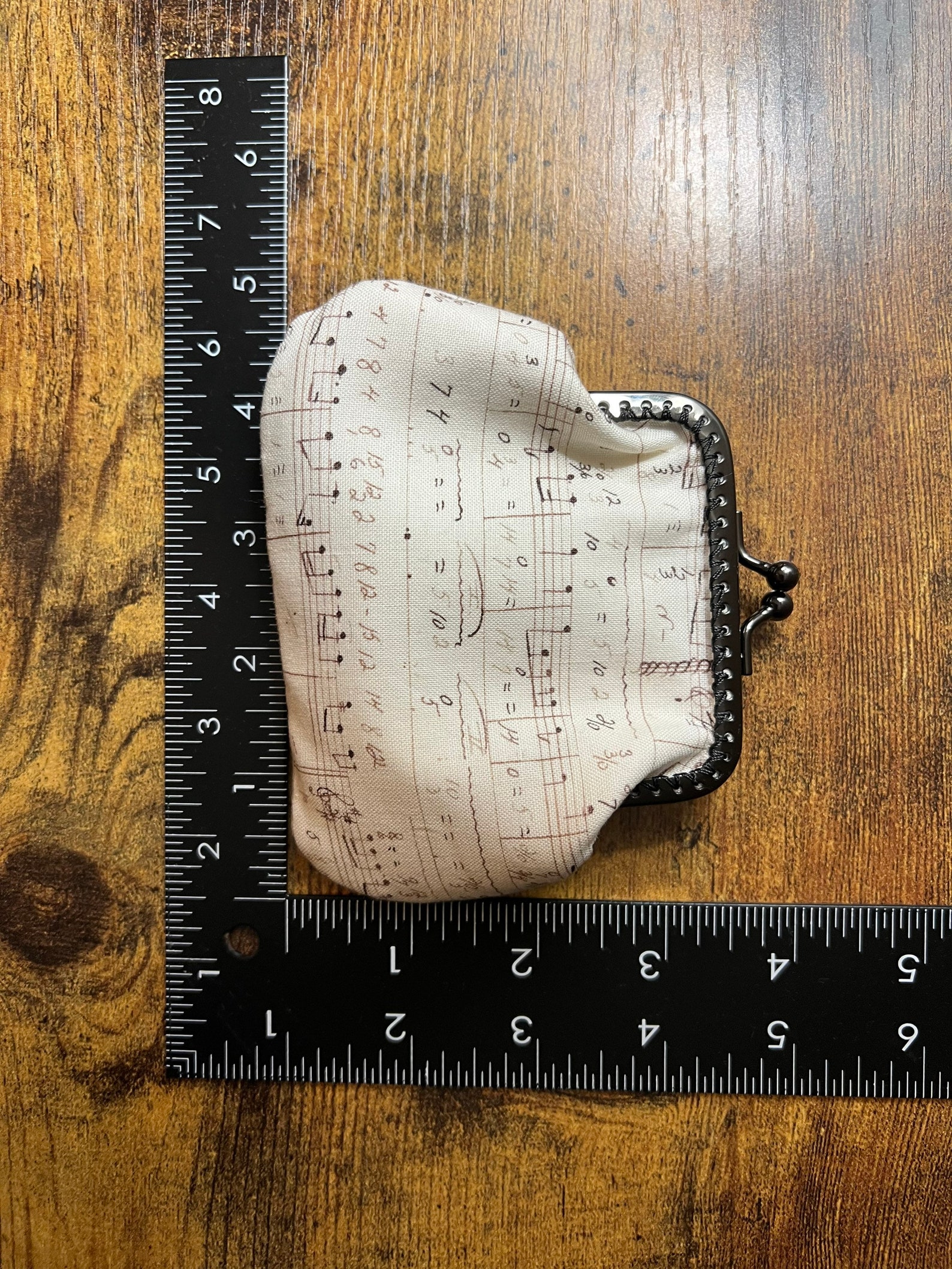 Music Notes Coin Purse With Kiss Clasp - Etsy