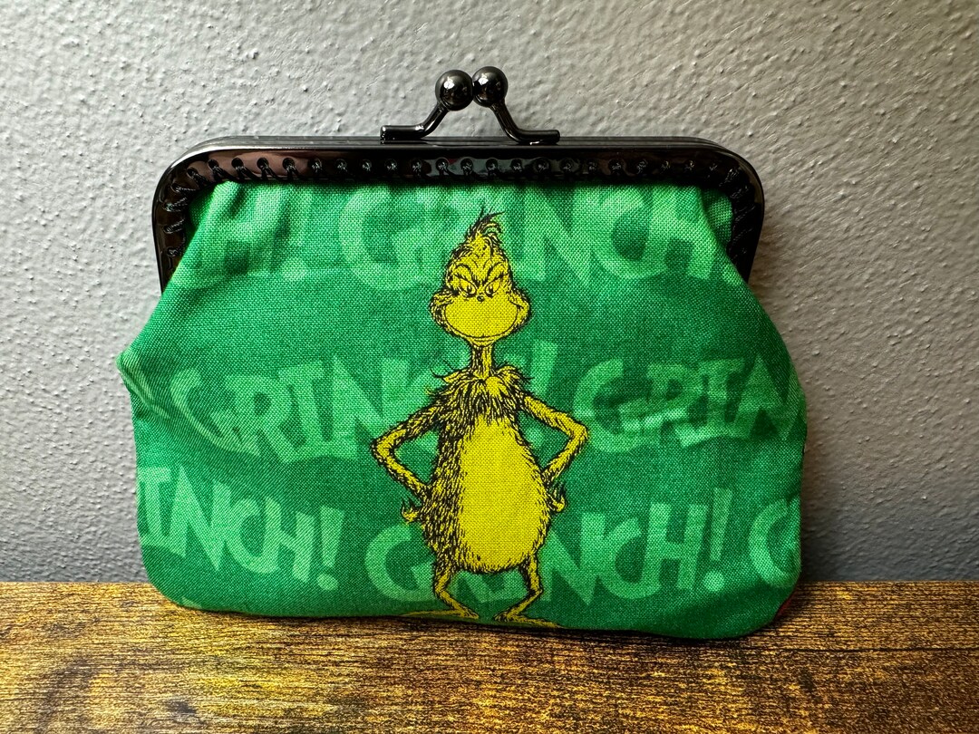 Large Grinch's Christmas Coin Purse - Etsy