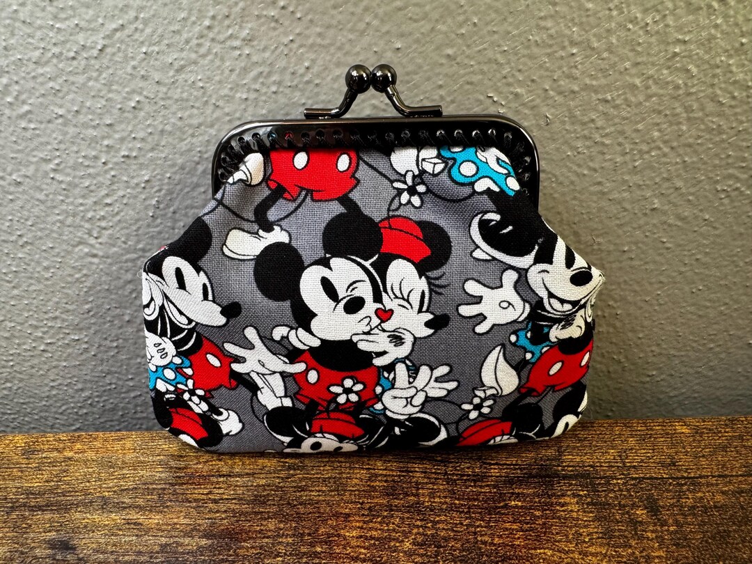 Mickey and Minnie Mouse Coin Purse - Etsy