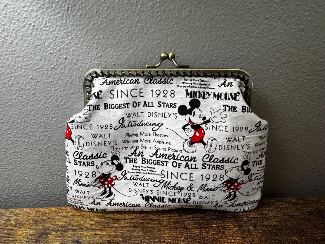 Large Mickey and Minnie Mouse Coin Purse - Etsy