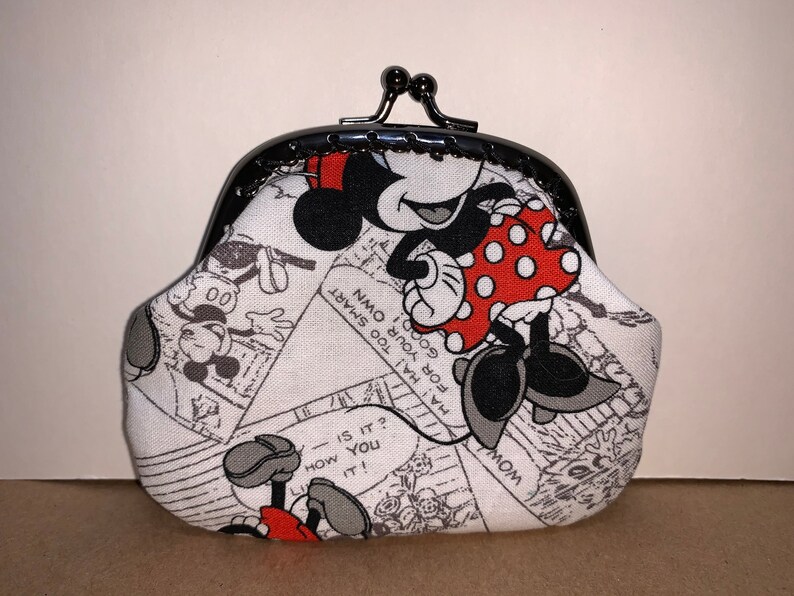 Mickey and Minnie Mouse Coin Purse | Etsy
