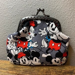 Mickey and Minnie Mouse Coin Purse | Etsy