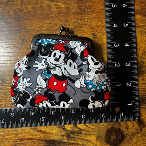 Mickey and Minnie Mouse Coin Purse - Etsy